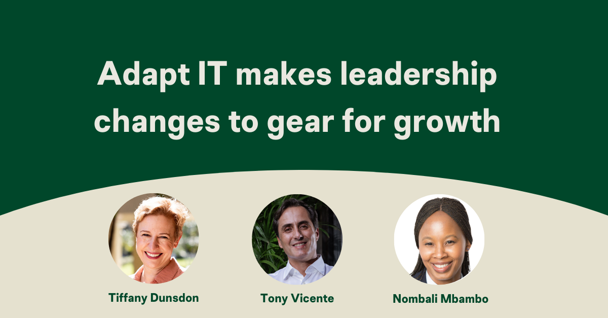 Adapt IT makes leadership changes to gear for growth - Omegro